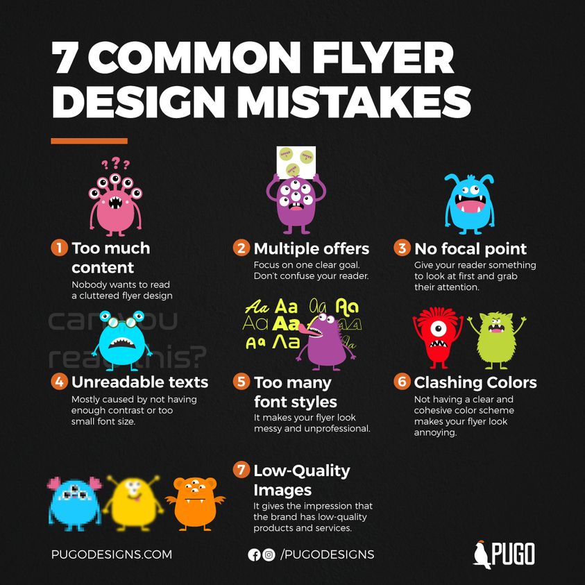 7 Common Flyer Design Mistakes - MLGCL